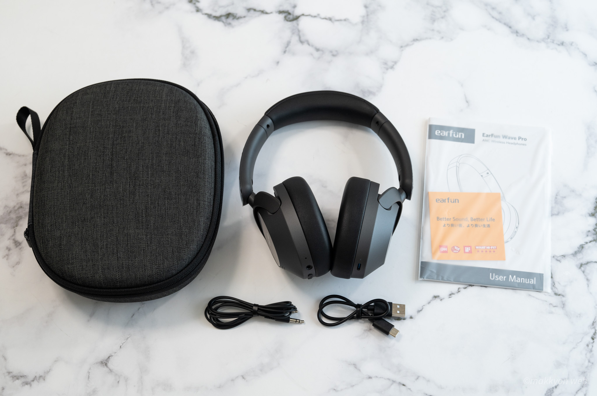 ノイキャン付きで1万円以下！はじめてのワイヤレスヘッドホンにオススメ！軽量・高音質なEarFun Wave Pro レビュー（PR記事 ...